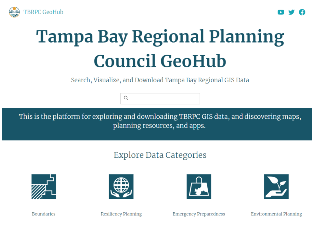 TBRPC’s ArcGIS GeoHub - Tampa Bay Regional Planning Council